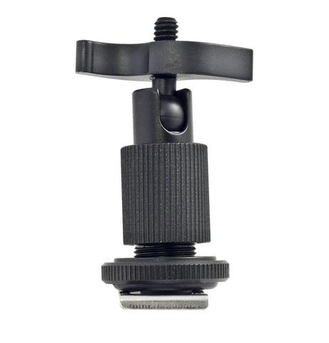 Aluminium Connector for Mounting Housing with 1/4″-20 Thread on Hot Shoe